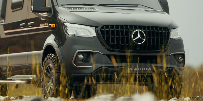 Introducing the first Adria van on a Mercedes-Benz with All Wheel Drive